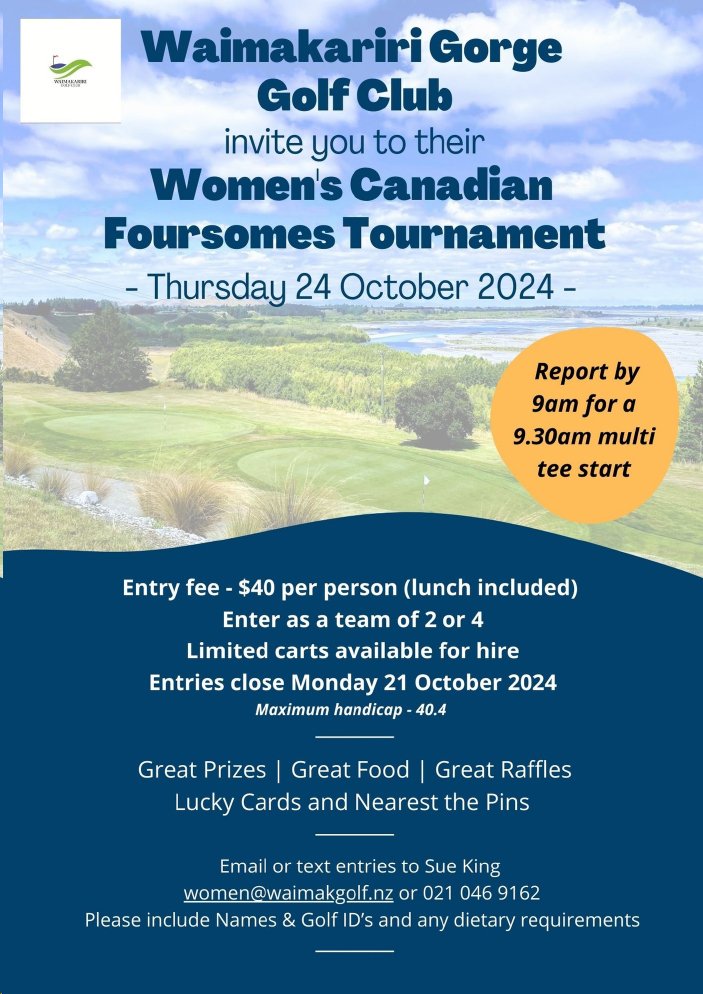 Tournaments – Hawarden Country Golf Club NZ